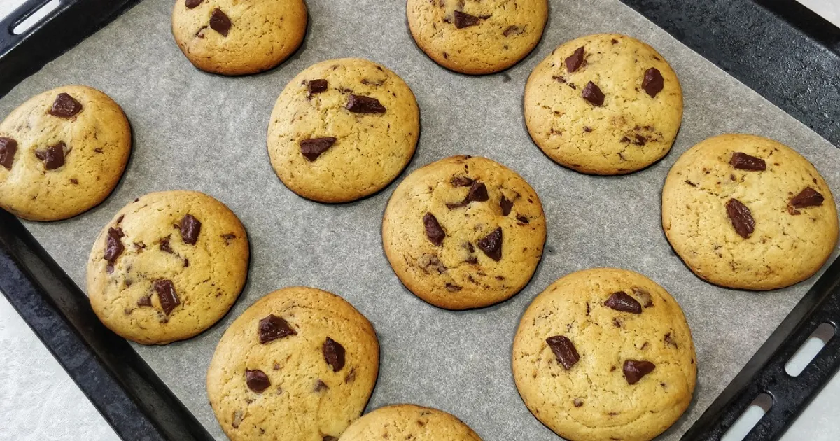 Американское печенье с кусочками шоколада (American cookies) рецепт с ...