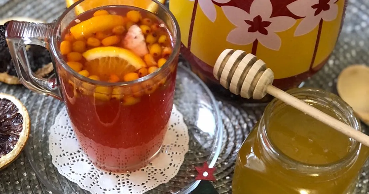 Облепиховый чай с апельсином и смородиной рецепт с фото пошаговый от ...