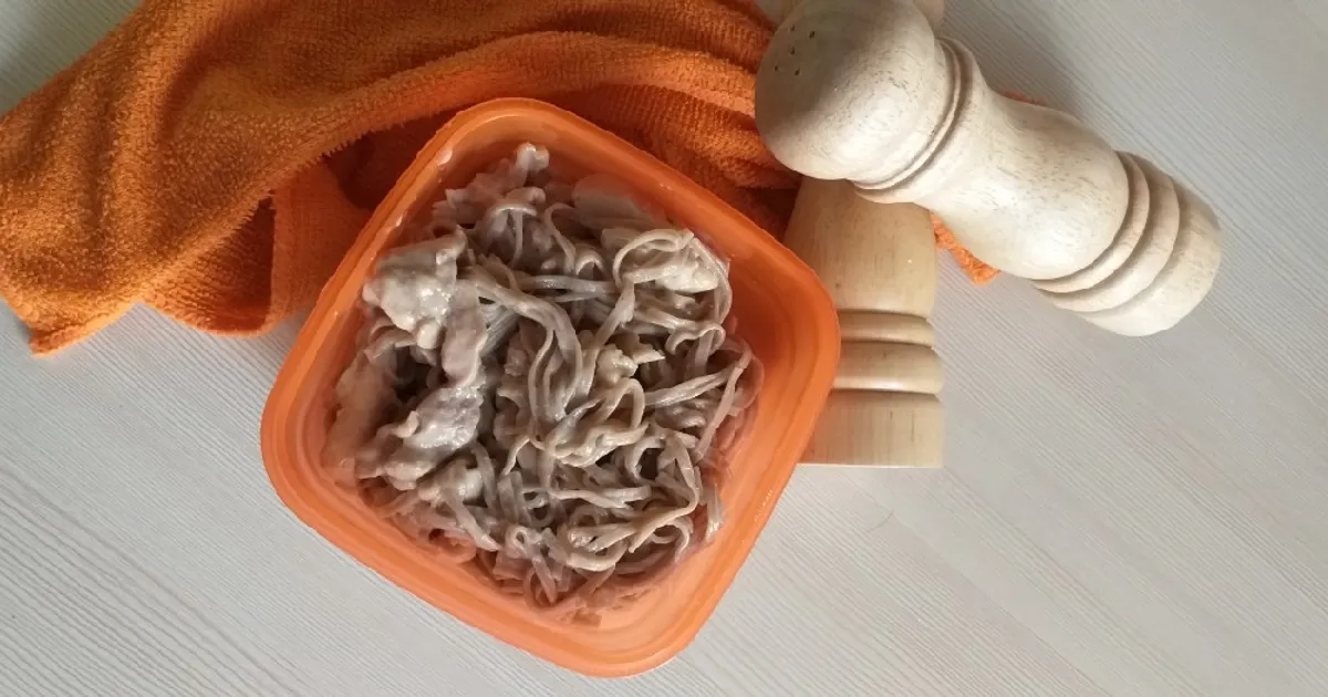 Гречневая соба под сливочным соусом с курицей рецепт с фото пошаговый ...