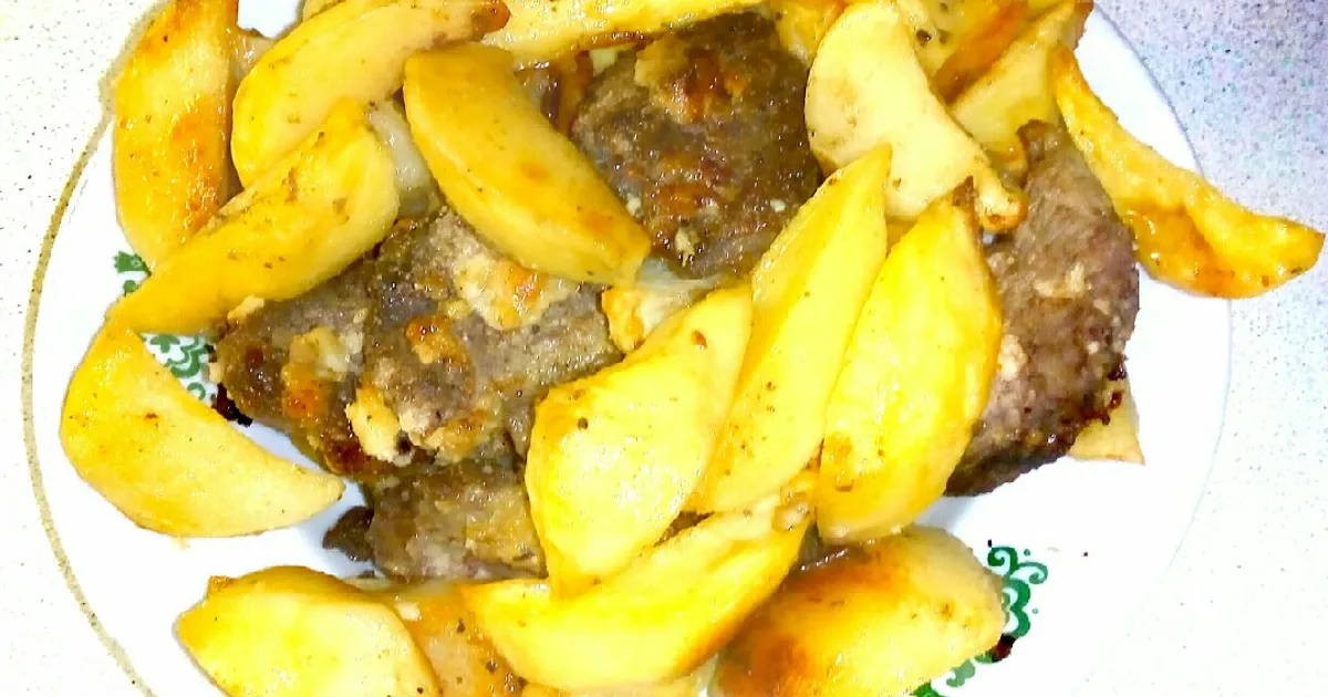 Запеченная картошечка с курицей рецепт с фото пошаговый от Людмила