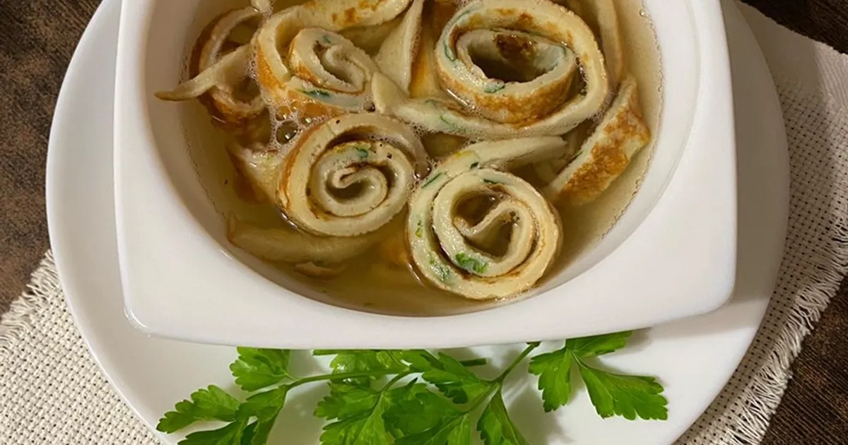 🇦🇹 Тирольский блинный суп или Fritatensuppe (Фритатензуппе) рецепт с ...