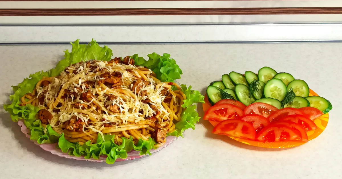 Паста с курицей и соусом терияки рецепт с фото пошаговый от Лукошко ...