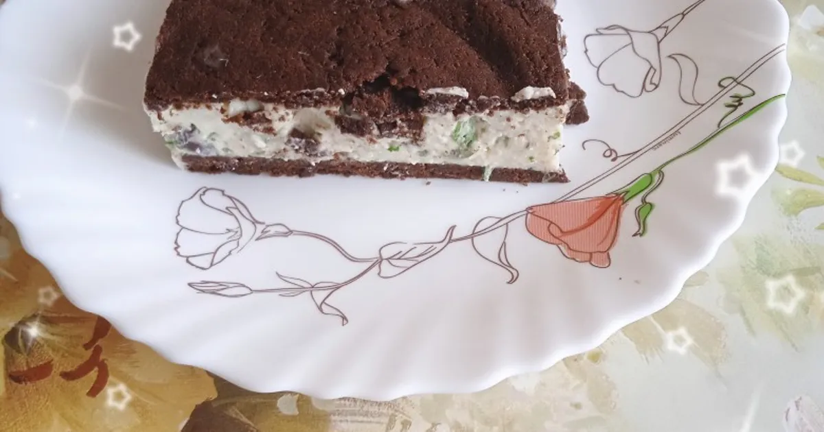 Чизкейк мятный шоколад 🍫 346 ккал рецепт с фото пошаговый от Илошка с ...
