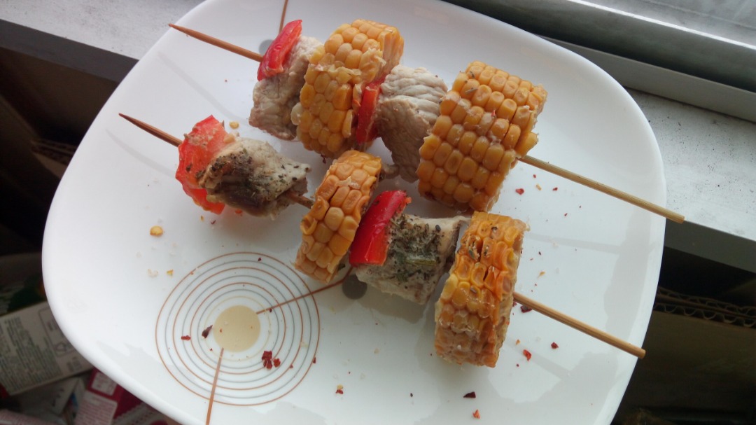 Куриные шашлычки с кукурузой - рецепт автора Galina Kitchen