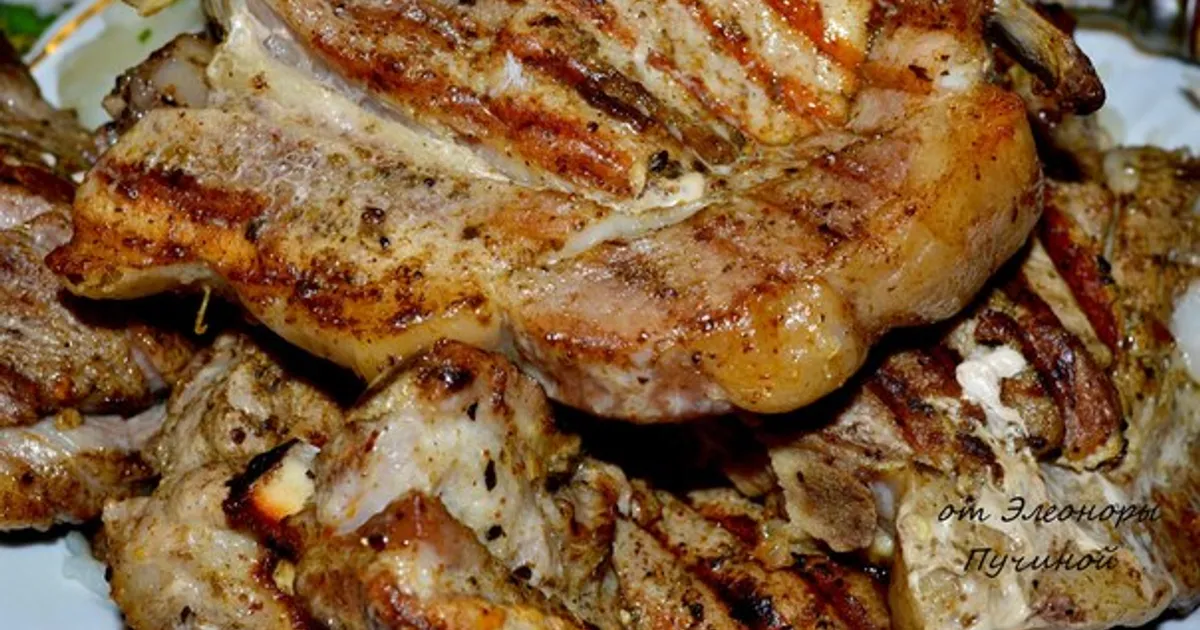 Свинина на гриле - рецепт автора Элеонора Пучина 🏃‍♂️