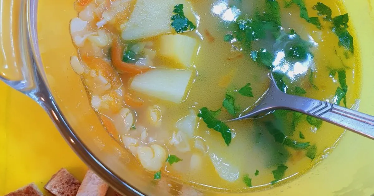 Суп гороховый с курицей рецепт с фото пошаговый от Галина Алфёрова ...