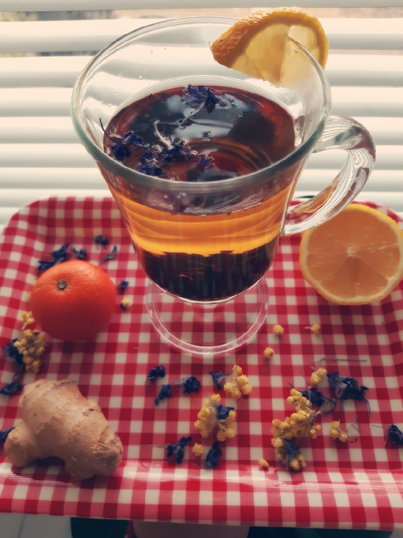 Витаминный чай🍯🍋 - рецепт автора Надя Шкуратова