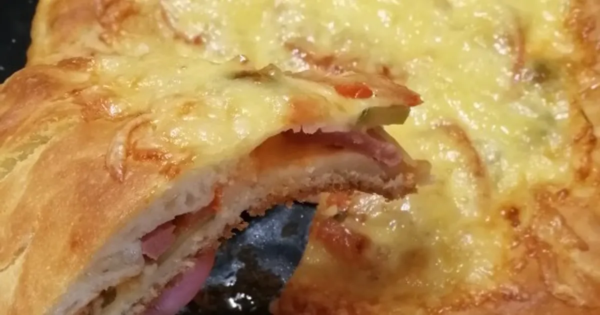 Пицца на скорую руку 🍕 рецепт автора 🌹Анастасия 🌹