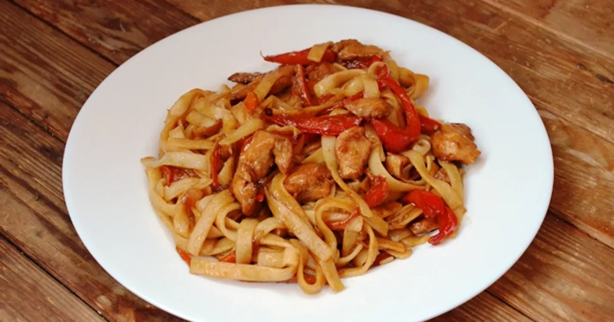 Удон с курицей с соусом терияки рецепт с фото пошаговый от Юляка ...